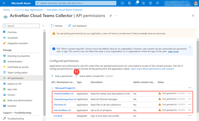 Configuring Azure AD for Teams